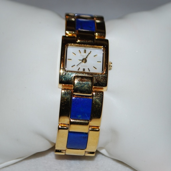 Main Line Time | Accessories | Main Line Lapis Goldtone Watch | Poshmark